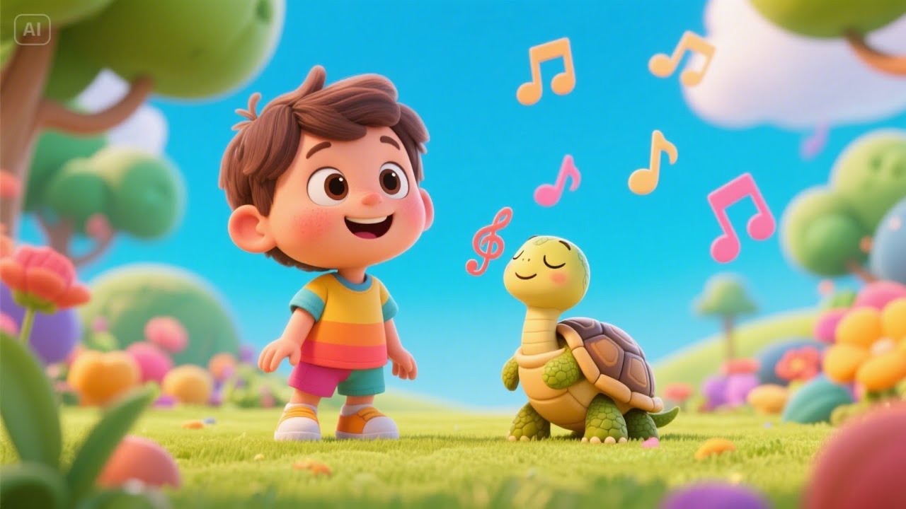 Ten Tiny Turtles Crawl Along | Fun Turtle Counting Song for Kids | Nursery Rhyme - YouTube