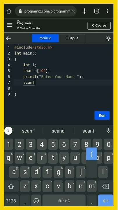 How To Write Our Name 100 Times In C Programming C Compiler In Mobile Basic Tutorial Shorts 6447