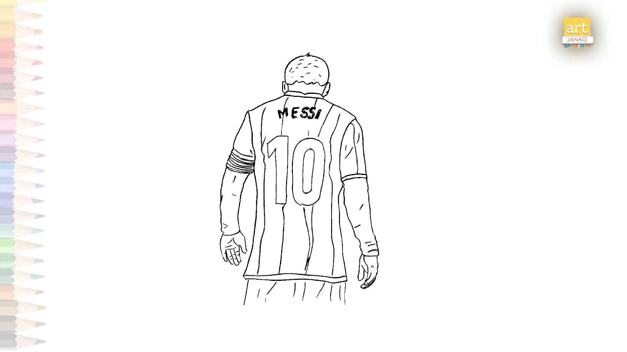 Easy Messi Drawings How To Draw Messi Step By Step Easy Drawing