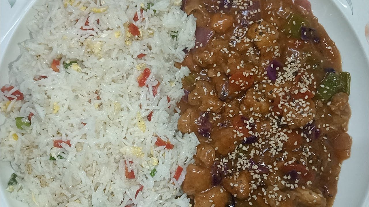 Chicken Manchurian with egg fried Rice by Bismillah food - YouTube