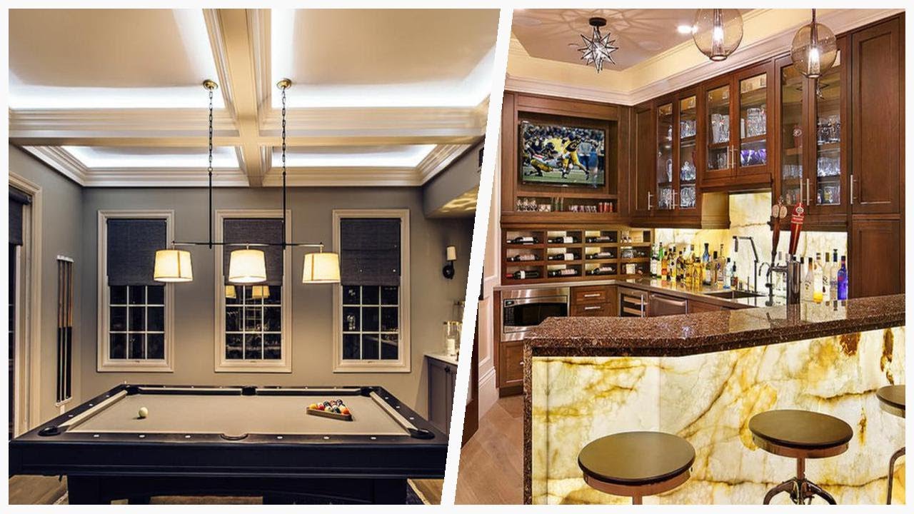 75 Large Light Wood Floor Home Bar Design Ideas You'll Love ☆ - YouTube