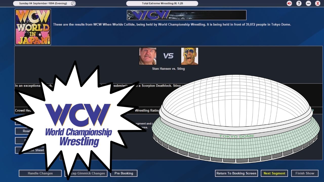 TEW Series - WCW 1994 - Episode 69: When Worlds Collide at the Tokyo ...