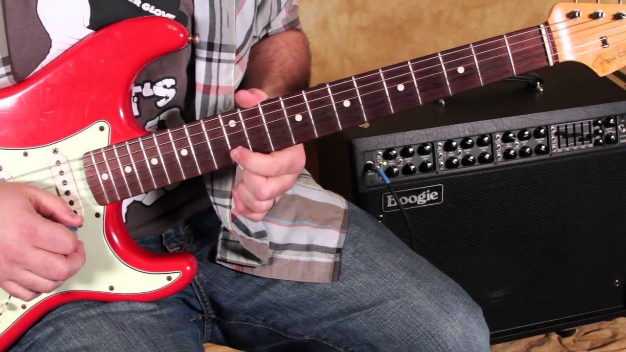 Blues Rock Guitar Solo Lesson - Scales - Pentatonic Scale on One String ...