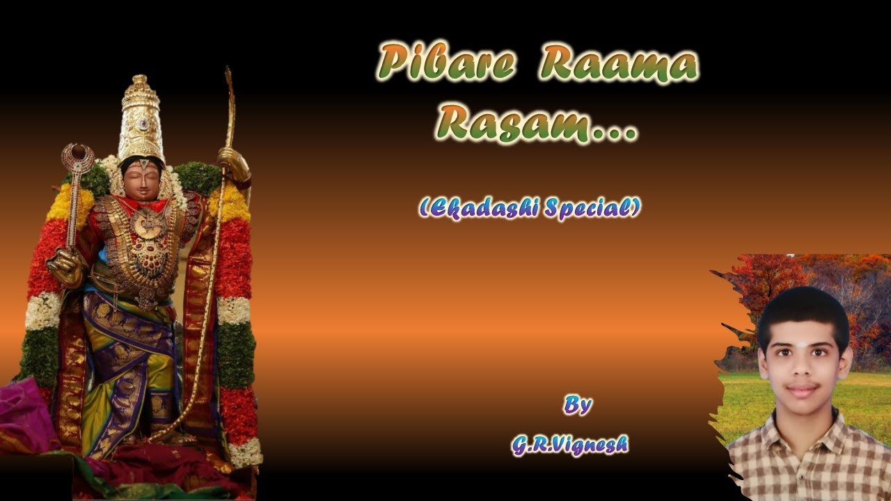 Pibare Rama Rasam - G.R.Vignesh - YouTube Music