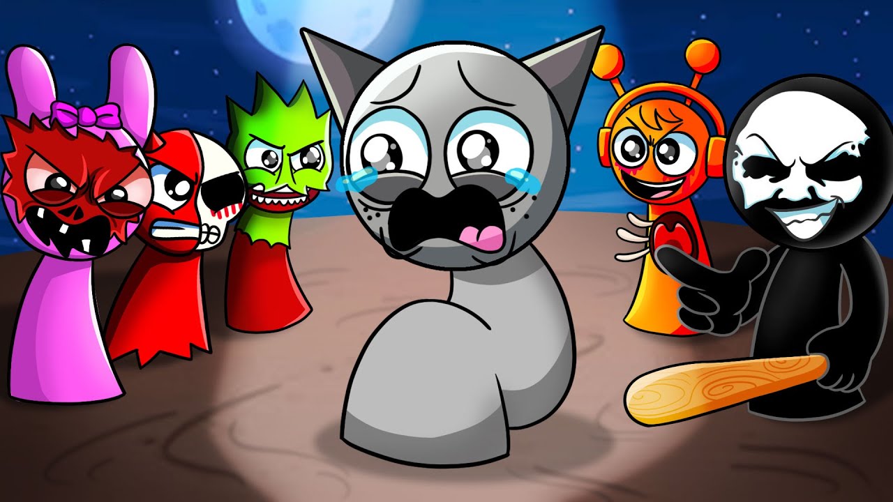Gray vs Black: Epic Battle to Save Sprunki - Friendship, Betrayal ...