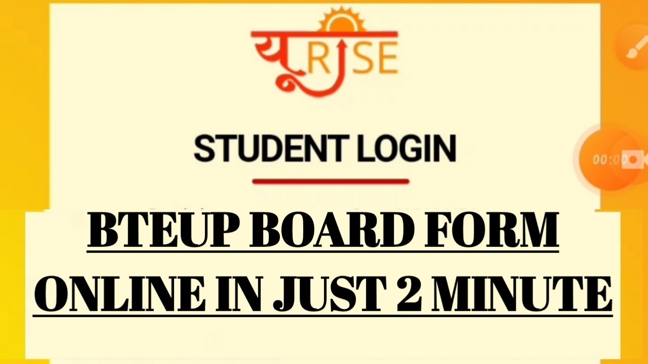 how to fill bteup board form just in 2 minute || up polytechnic board ...