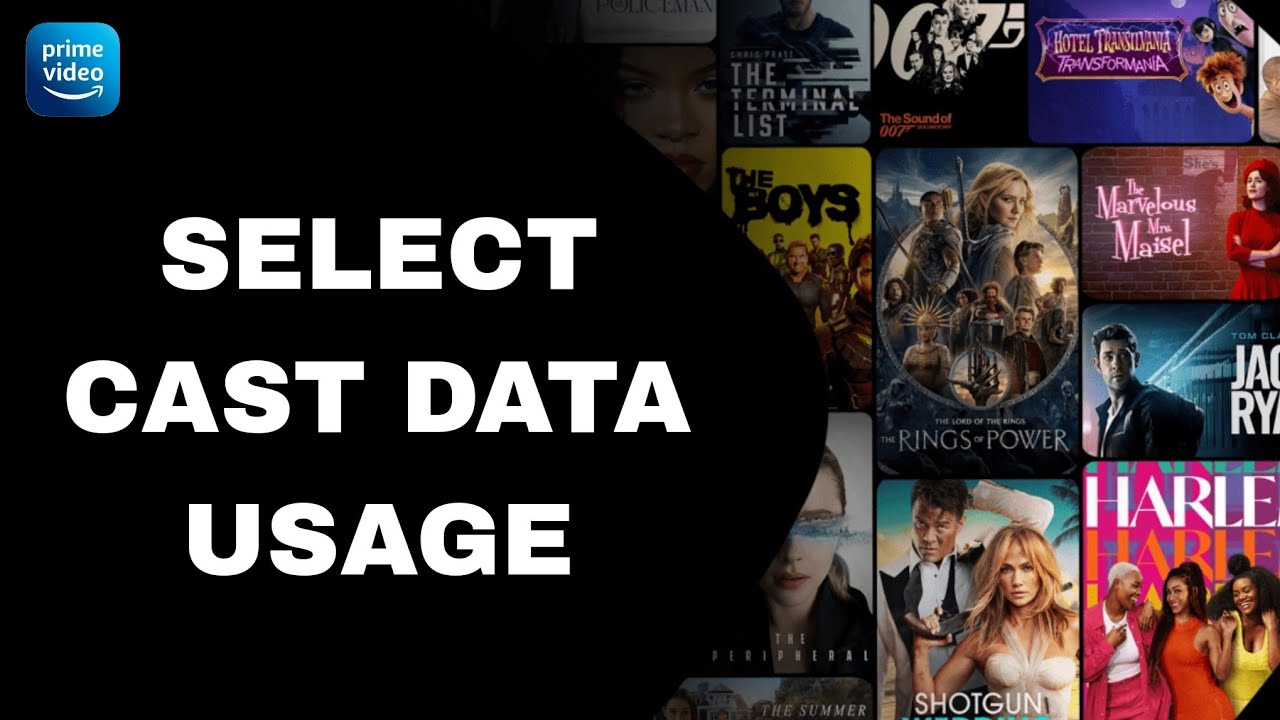 How To Select Cast Data Usage On Prime Video App - YouTube
