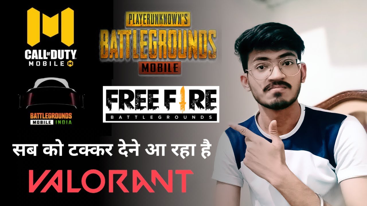 PUBG, BGMI, Free Fire, COD VS Valorant Mobile | Valorant game launch ...