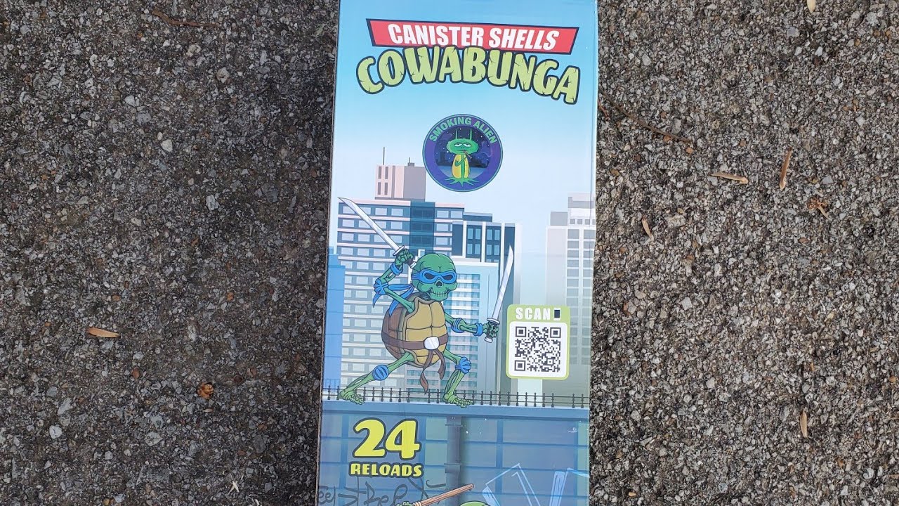 24 Cowabunga shells by Smoking Alien fireworks 💯💥💥💥💥💥 - YouTube