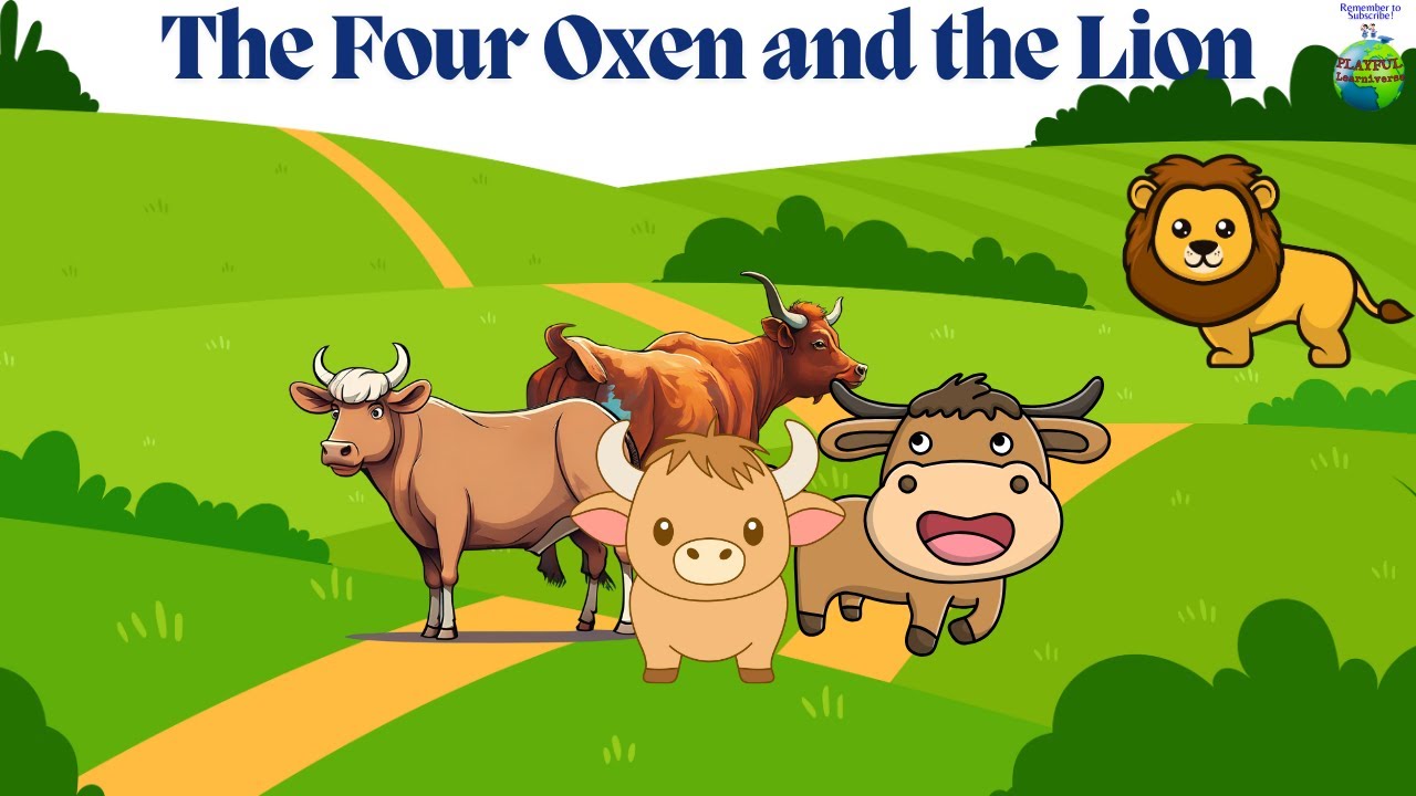 The Four Oxen and the Lion || United We Stand || Bedtime Stories ...