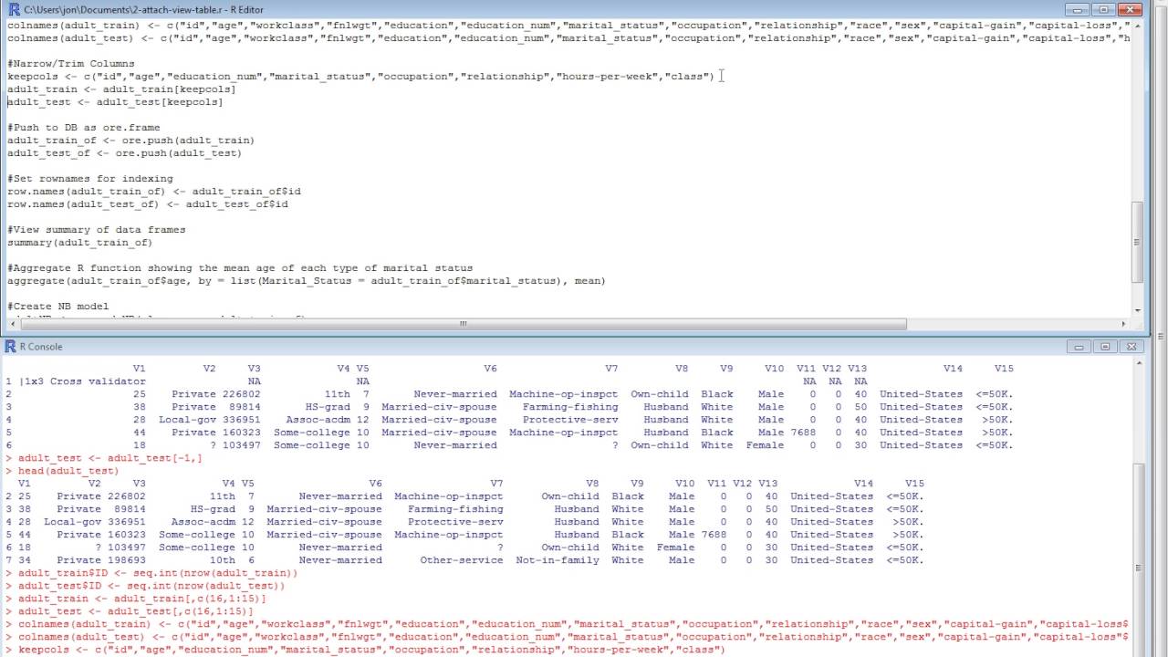 Oracle R Enterprise Demo - YouTube