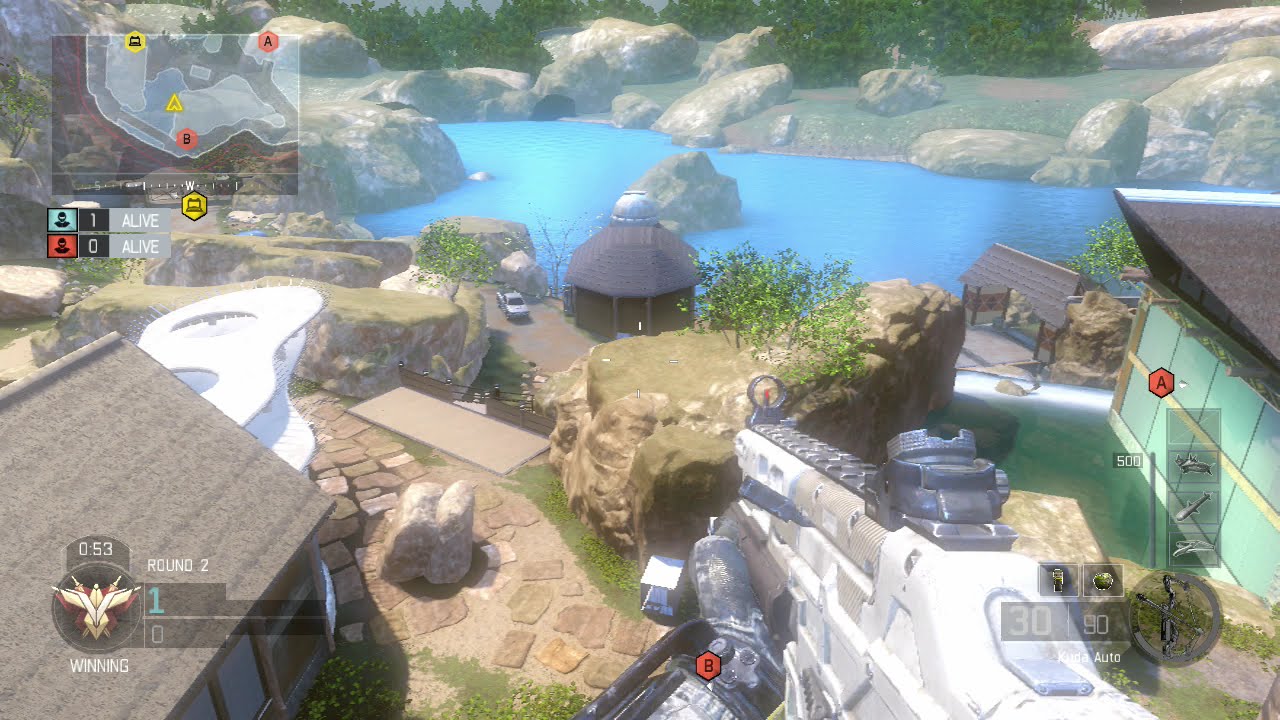 AMAZING Trickshot Spot [Hunted Out of Map] (BO3) - YouTube