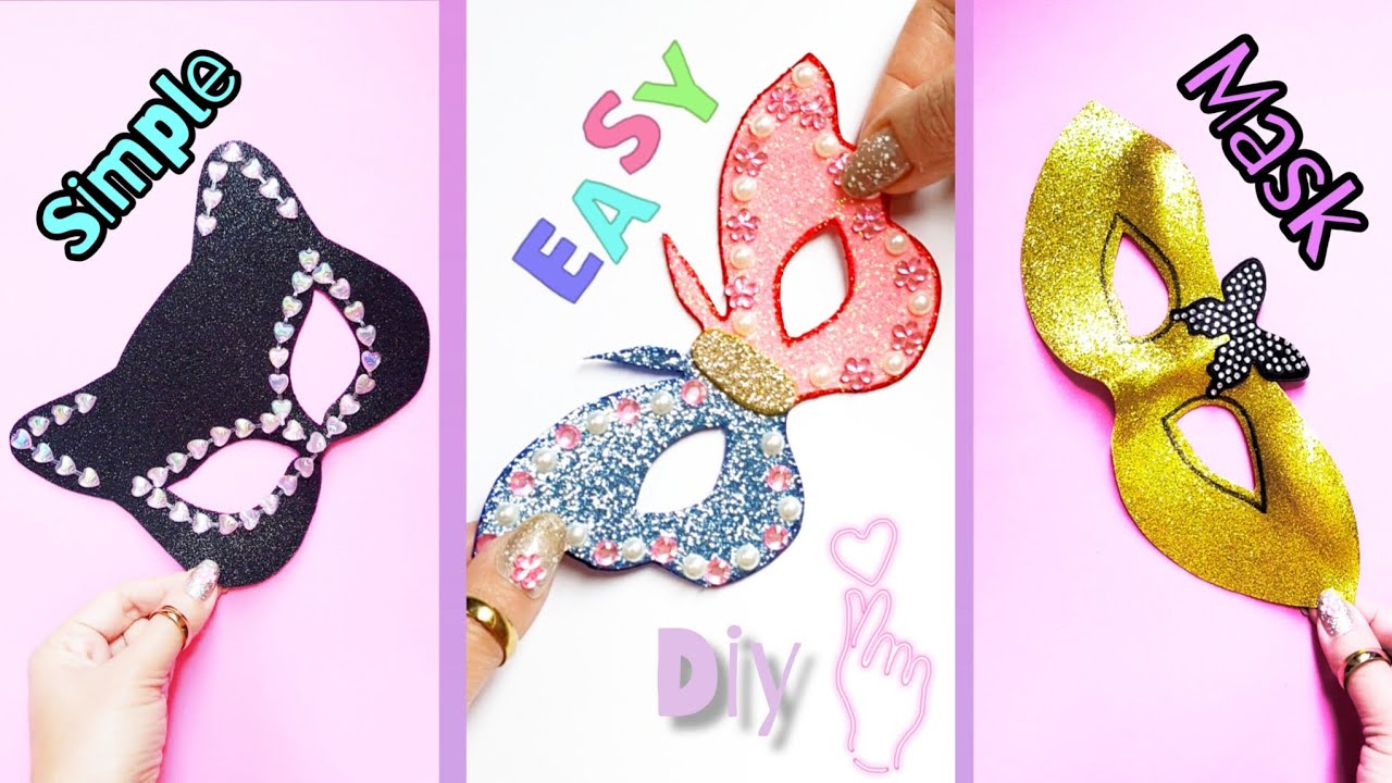 3 Unique DIY Masquerade Masks / DIY Eye Mask / DIY Cat Mask / DIY ...