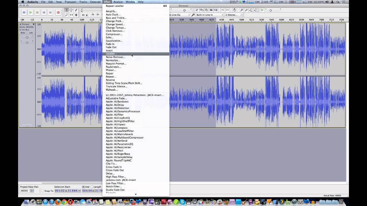 Audacity for correcting audio problems - YouTube