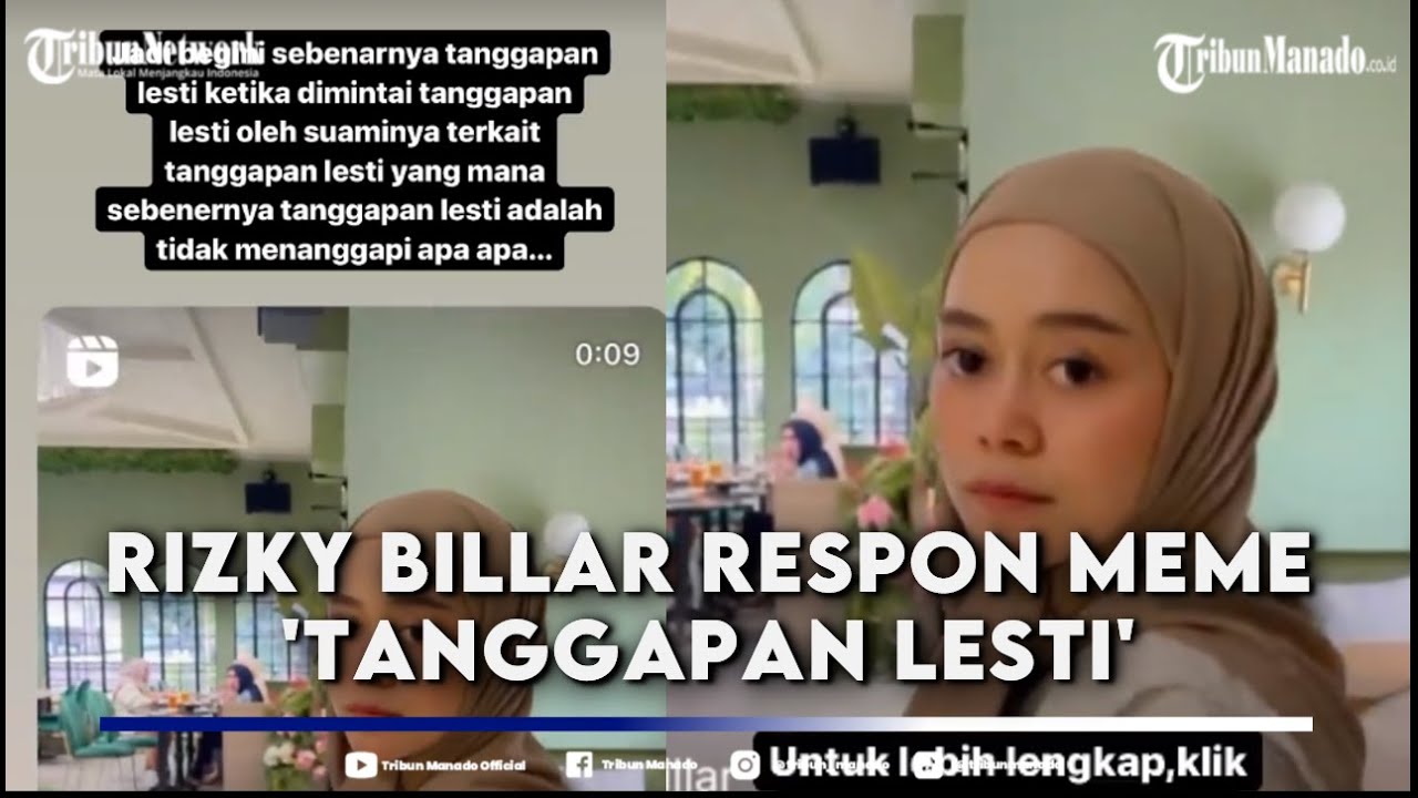Ketika Rizky Billar Tanggapi Meme 'Tanggapan Lesti', Langsung Tanya ke ...