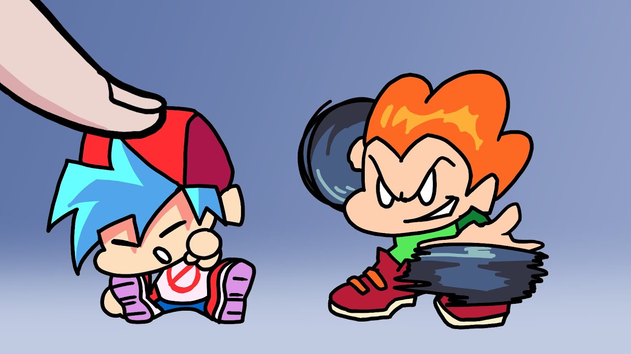 Anime Chibi Fnf vs Finger | Friday Night Funkin' Animation | Pico and ...