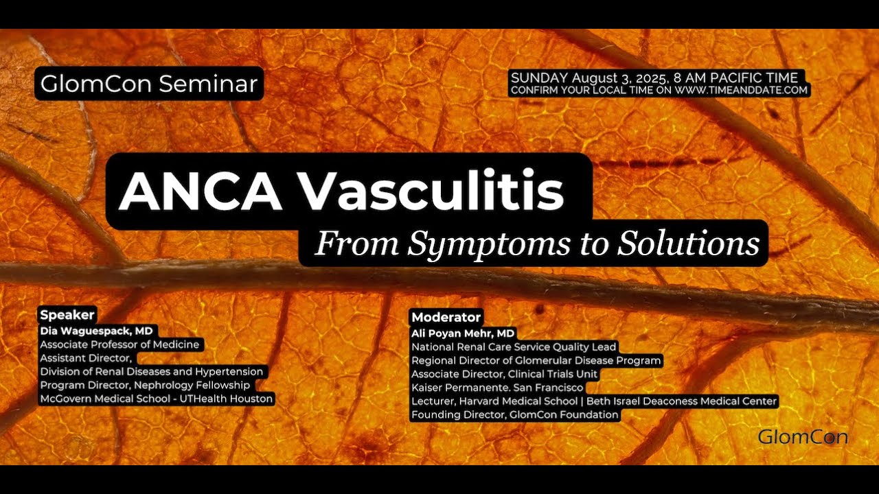 ANCA Vasculitis: From Symptoms to Solutions - YouTube