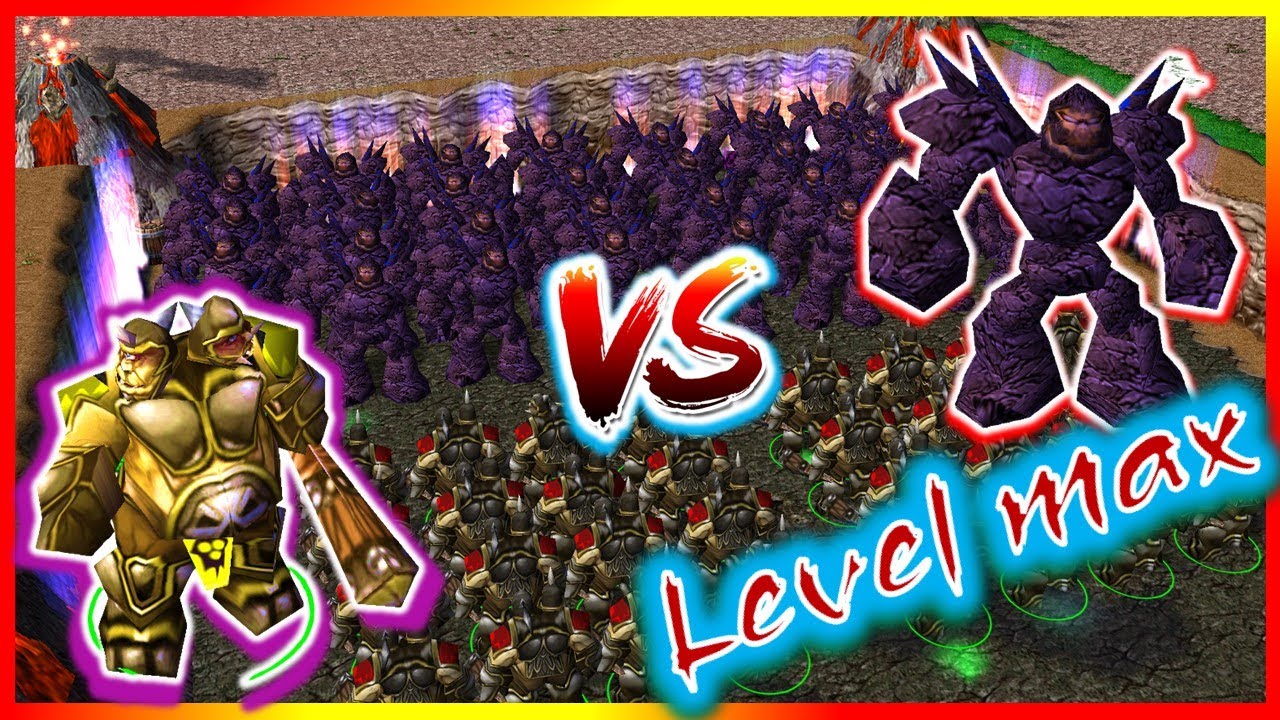 Warcraft 3 ogre lord vs granite golem - YouTube