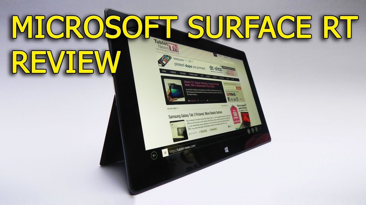 Microsoft Surface RT Review (Windows RT Tablet) - Tablet-News.com - YouTube