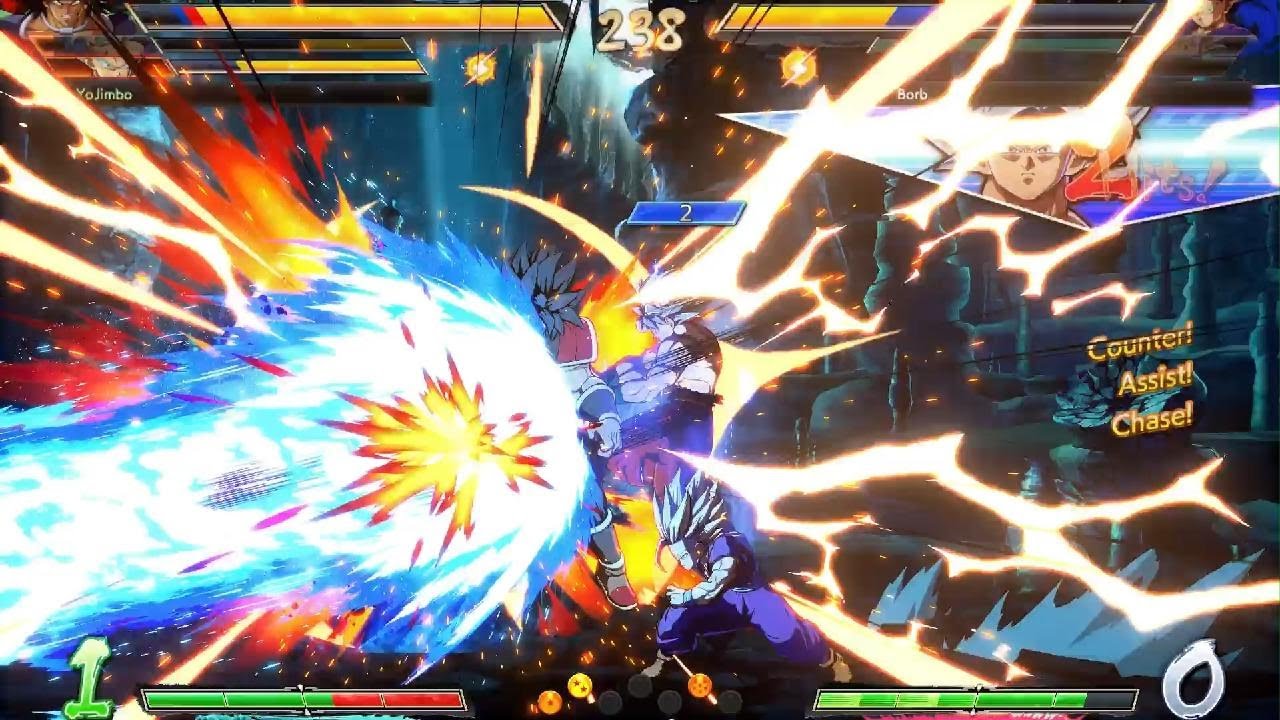 DBFZ 🟩 Ss2 Gohan SS UiGoku vs 🟧 SSB Vegito SSB Vegeta DBS Broly - YouTube