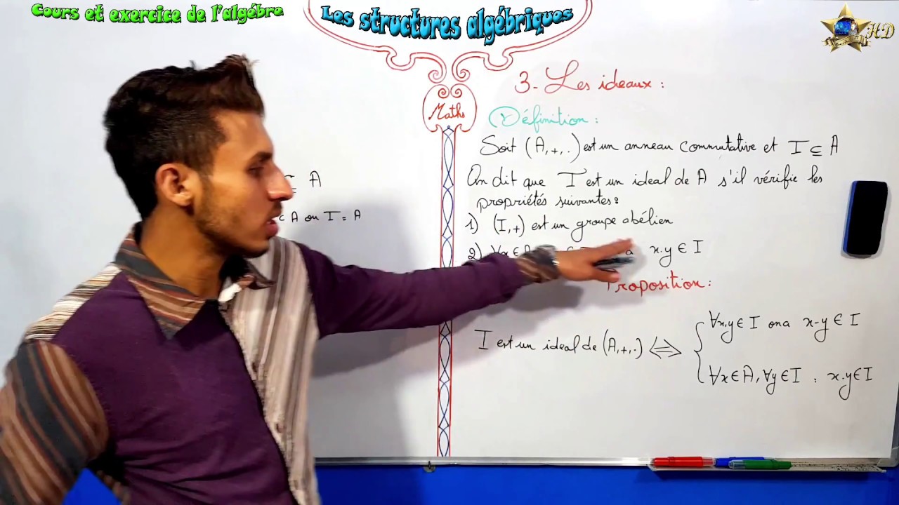 Les structures algébriques - Ideal d'un anneau ou les ideaux - Anneau ...