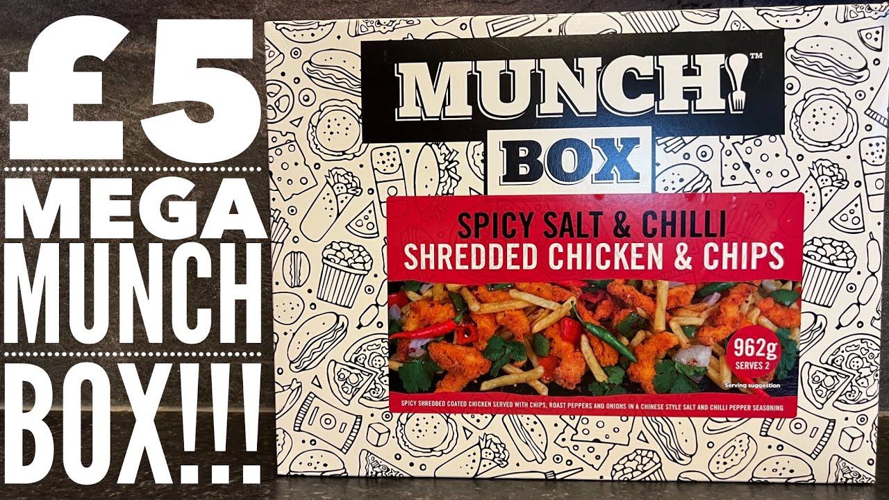Spicy Salt & Chilli Shredded Chicken & Chips Munch Box Review - YouTube