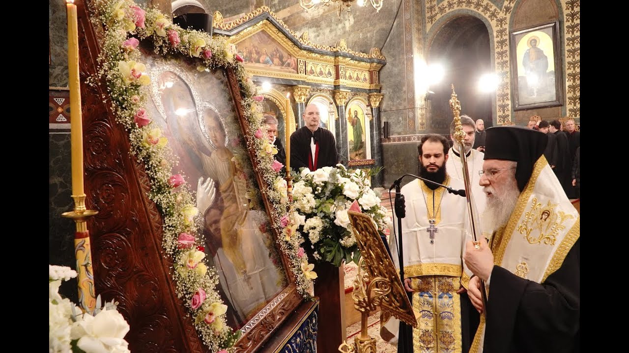Ακολουθία Β΄ Στάσεως των Χαιρετισμών της Υπεραγίας Θεοτόκου - YouTube