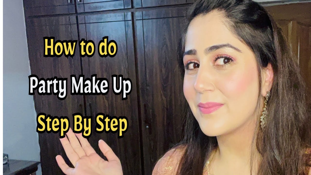 How To Do Full Glam Makeup | Easy Party Makeup Tutorial | Glitter Eyes ...