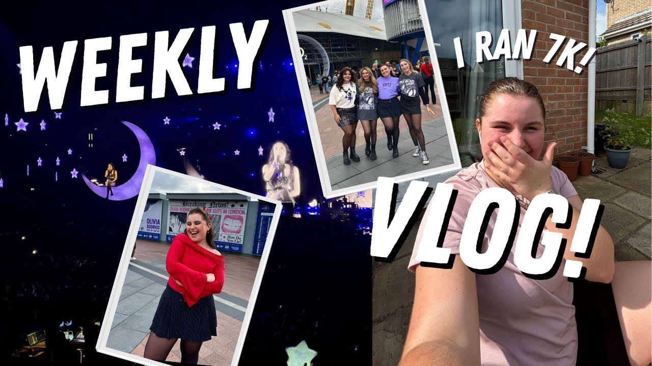 WEEKLY VLOG | Olivia Rodrigo at the O2, Running 7K & BRIDGERTON SEASON ...