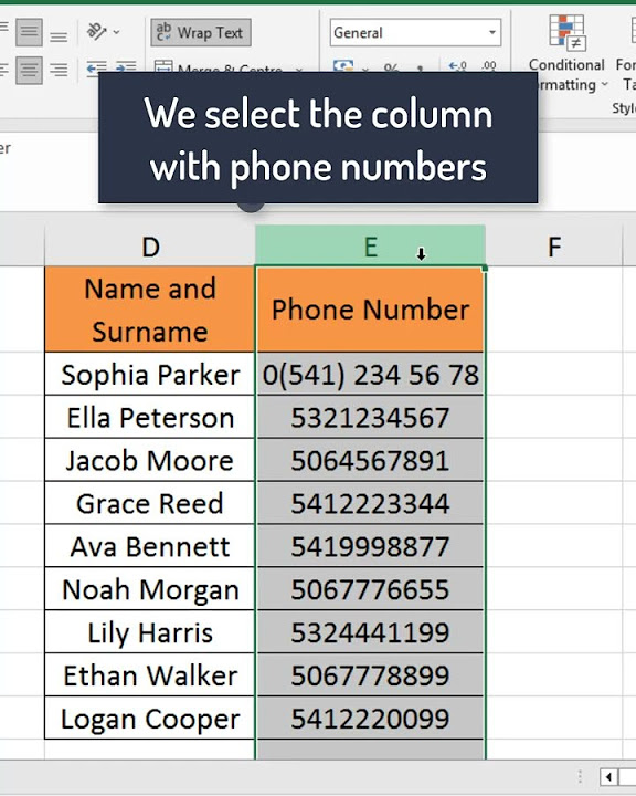 Phone Number Format in Excel #shorts #excel #exceltips #exceltutorial #exceltricks - YouTube