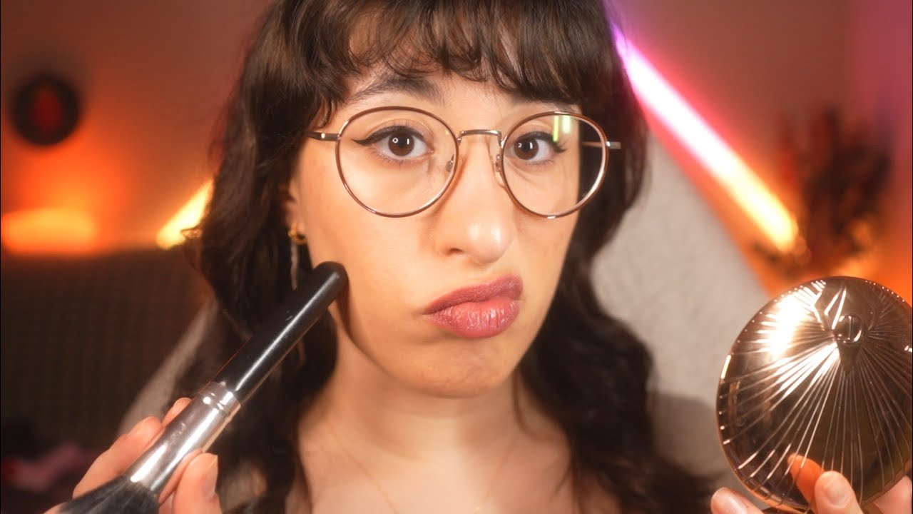 ASMR La chica Antipática te maquilla para tu cita Sonidos reales ASMR ...