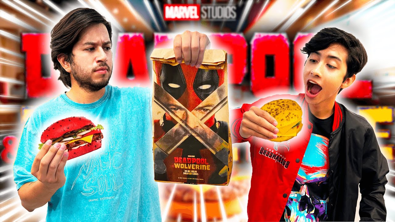 ¡COMPRAMOS LAS HAMBURGUESAS DE DEADPOOL Y WOLVERINE DE CARLS JR! - YouTube