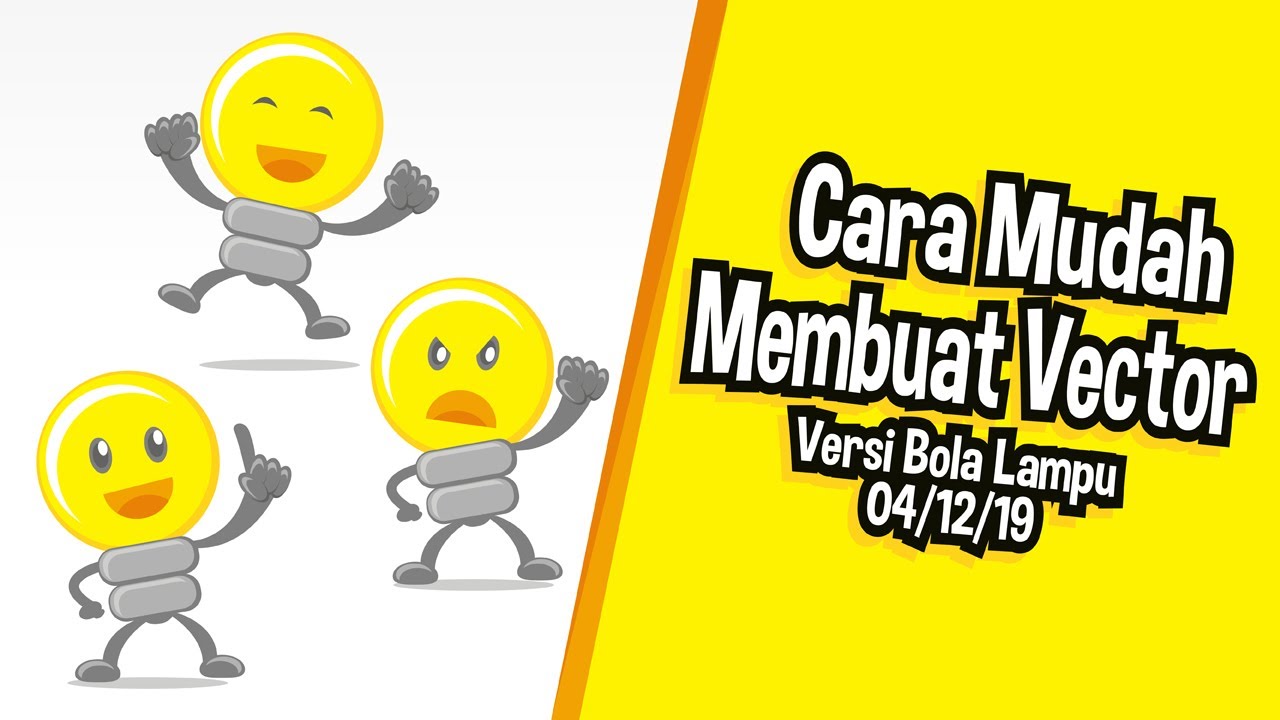 Cara Mudah Membuat Vector - Versi Bola Lampu - YouTube