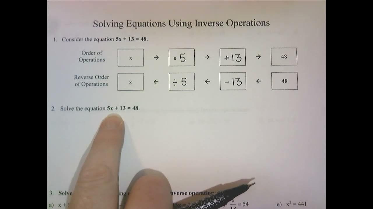 Solving Equations - Part 2 - YouTube