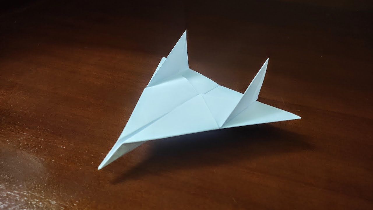 Origami Airplane Jet Fighter Easy - How To Make Airplane Paper - Easy ...