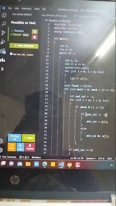 Possible or Not codechef contest solution. Codechef Starters 94. - YouTube