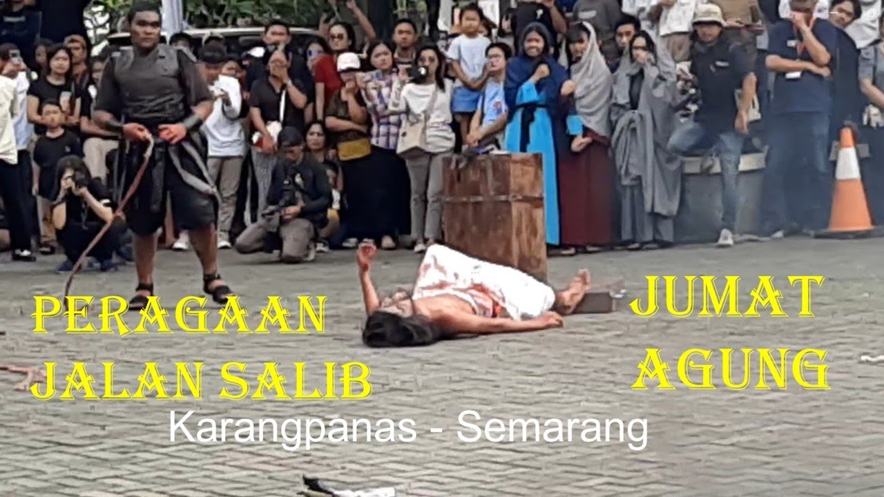 Peragaan Jumat Agung 25 Yesus didera - YouTube