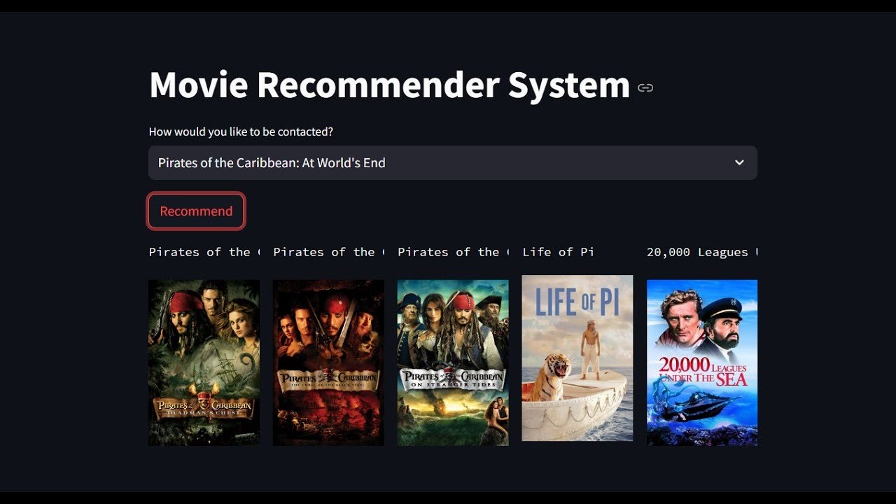 Movie-Recommender-System-Demo-Video - YouTube