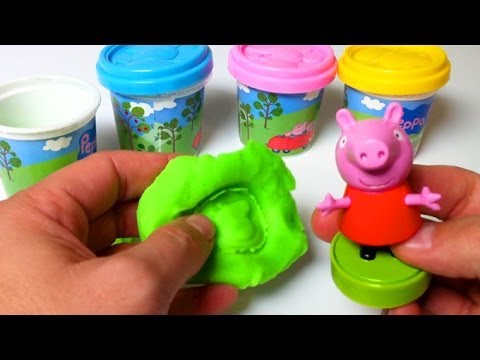 DibusYmas Play Doh Peppa Pig Playset playdough by Unboxingsurpriseegg ...