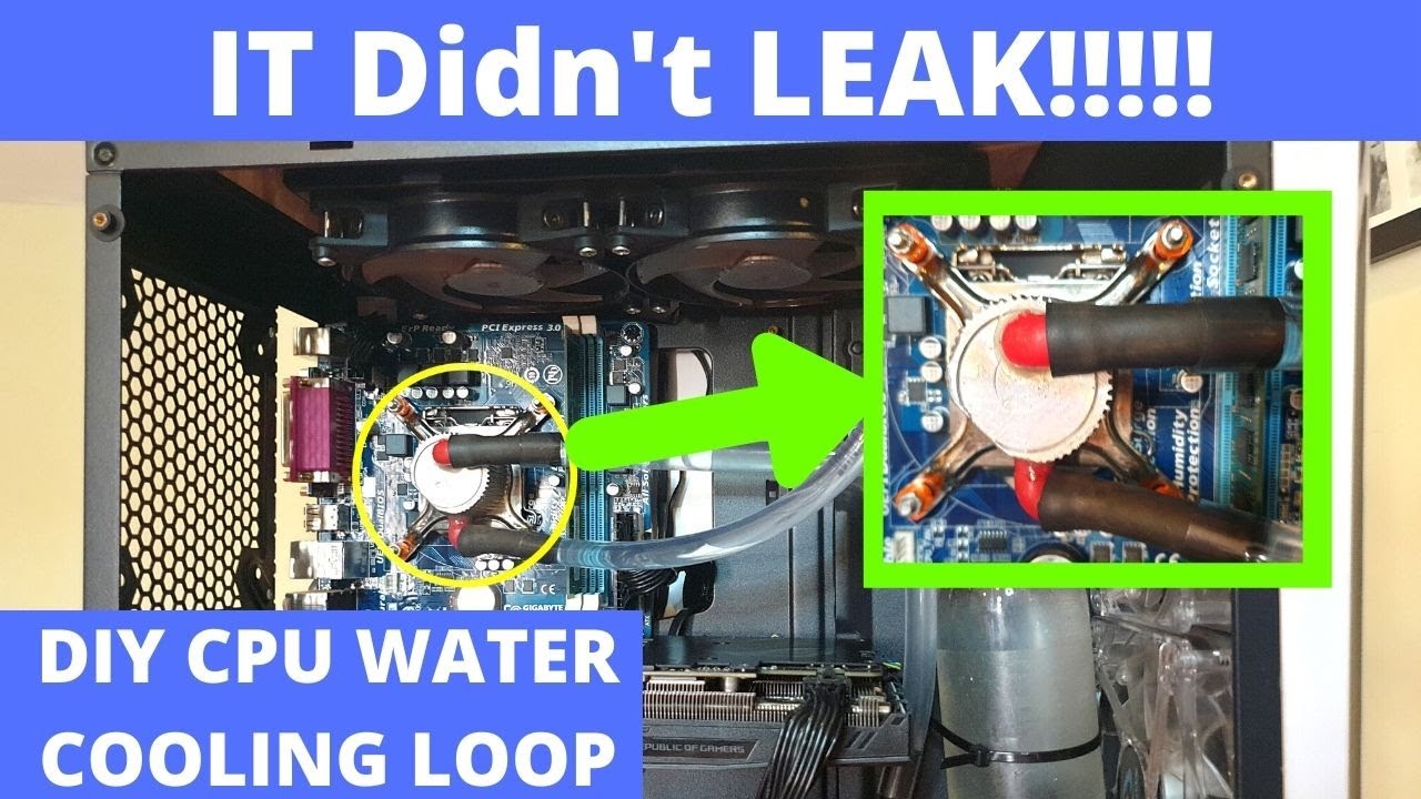 DIY CPU Water Cooling Loop... This Thing Will Surprise YOU!!! - YouTube