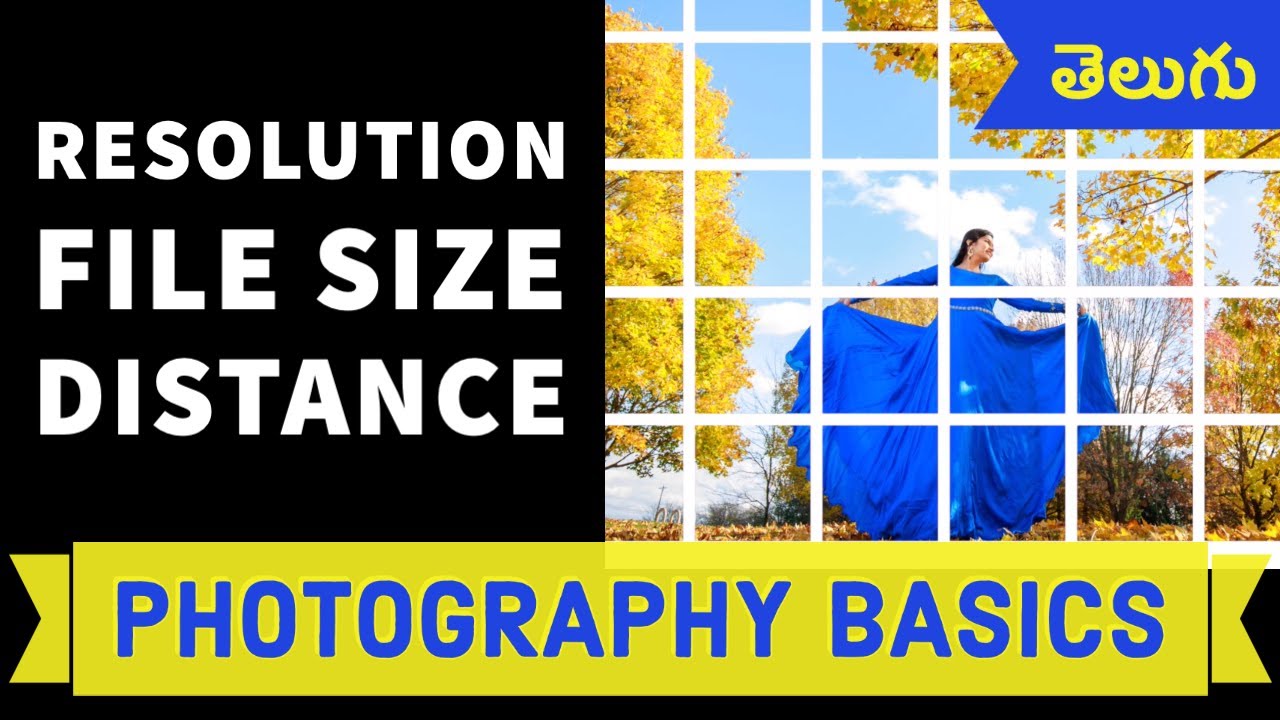Distance vs Resolution vs File Size | Photography Basics in Telugu ...