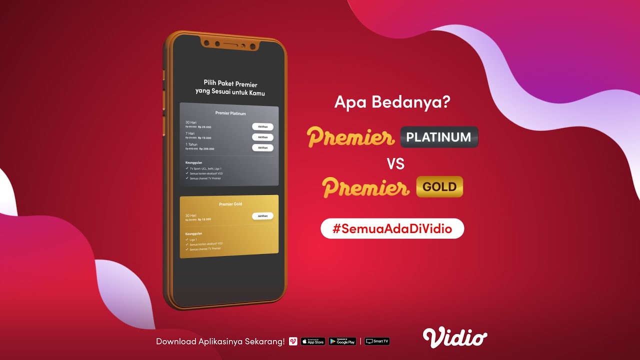 Vidio Premier Platinum dan Gold, Apasih Bedanya? | Vidio - YouTube