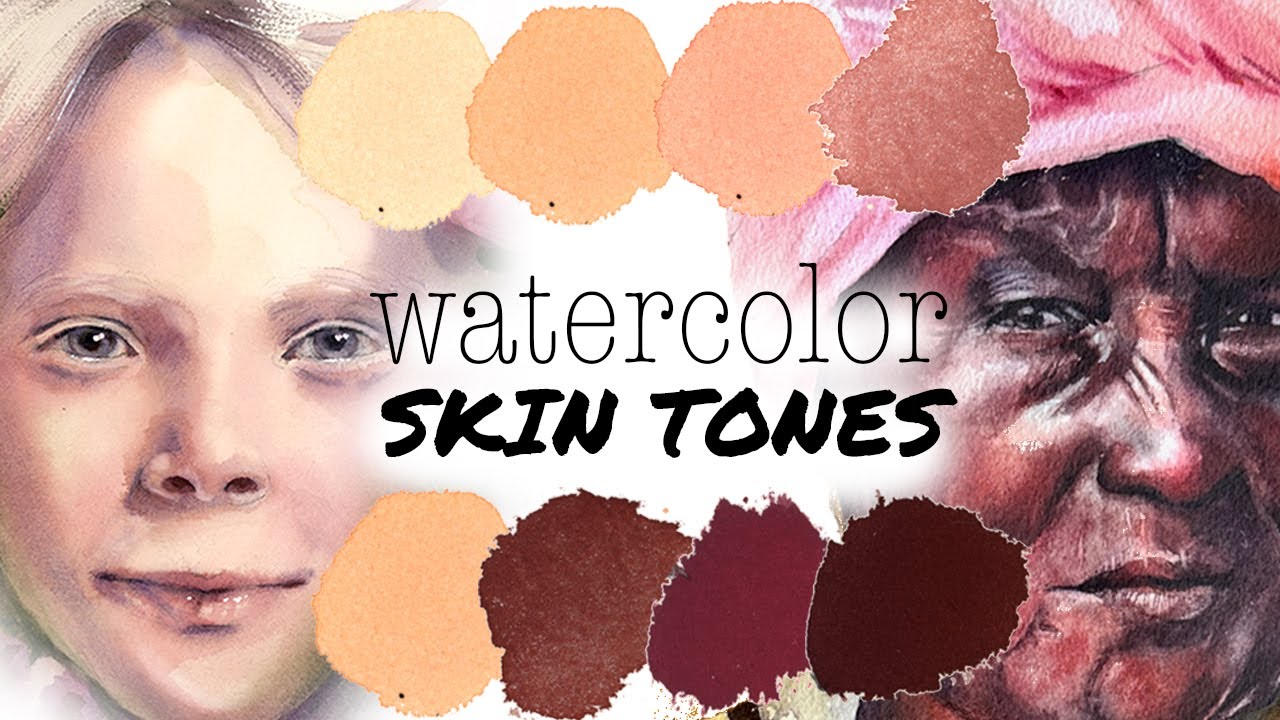 How to Mix Watercolor SKIN TONES With Confidence (Light & Dark) - YouTube