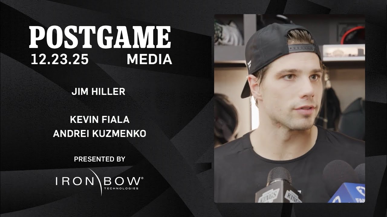 MEDIA: Kevin Fiala, Andrei Kuzmenko, and Jim Hiller | 12.23.25 Postgame ...