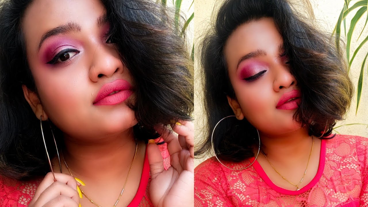 Monochromatic red on red look | Full glam red makeup look tutorial ...