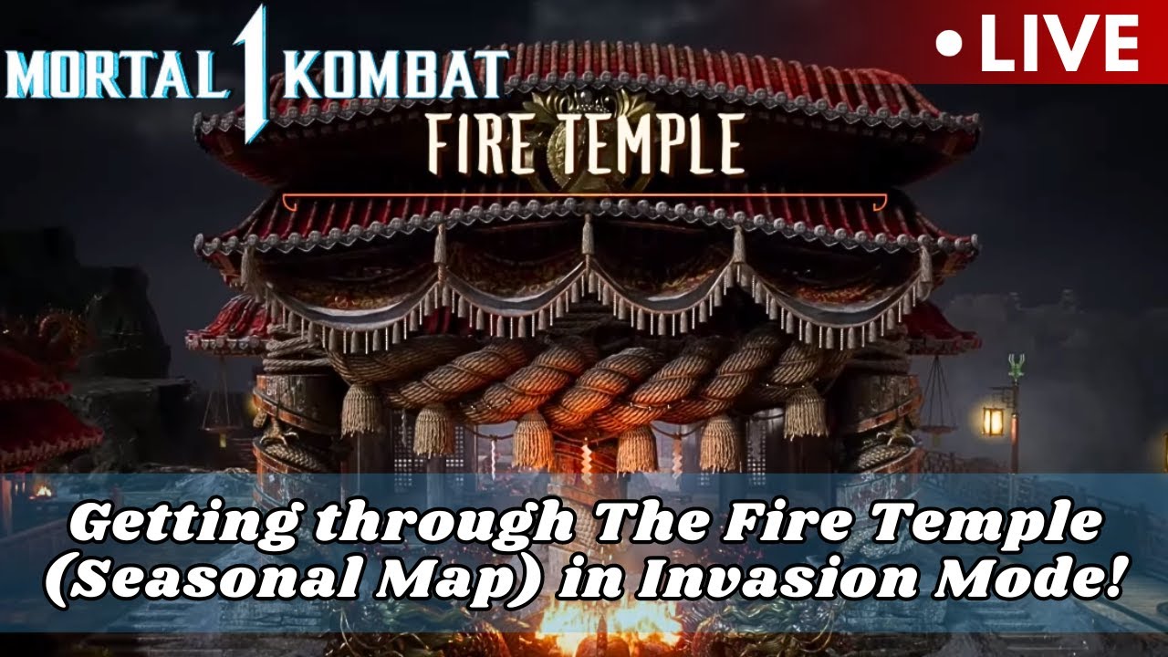 Mortal Kombat 1 - Playing through the Fire Temple in Invasion Mode ...