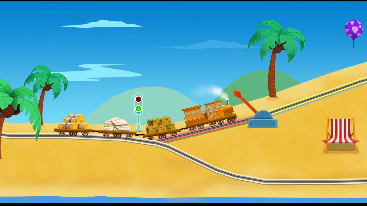 Cartoon wala train | Train wala video | gaadi wala cartoon video ...