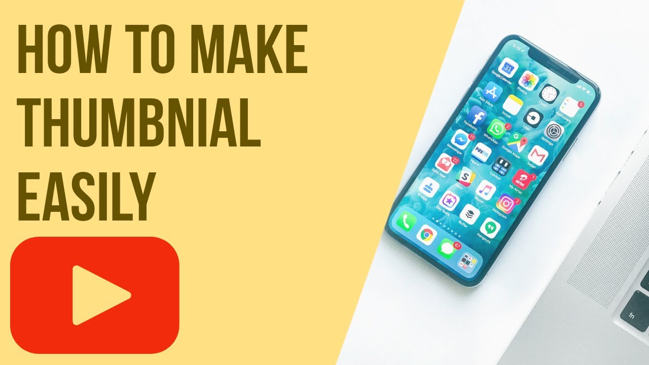 How to make thumbnail easily - YouTube