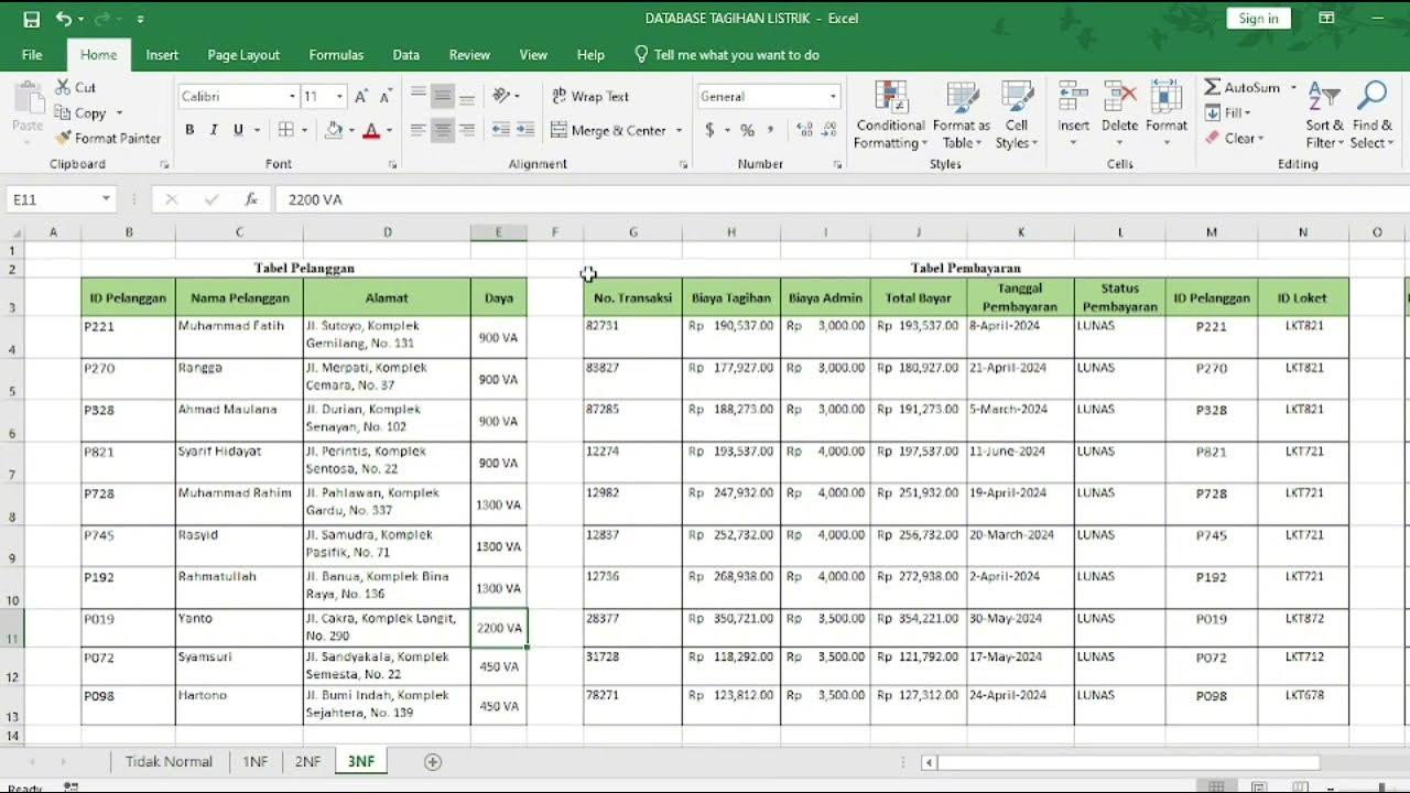 Tutorial Normalisasi Data dan Membuat ERD - YouTube