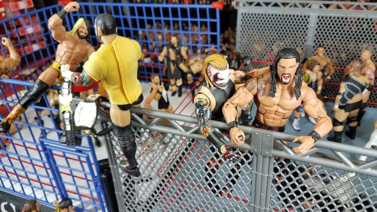 2 STEEL CAGE ACTION FIGURE SET UP - YouTube